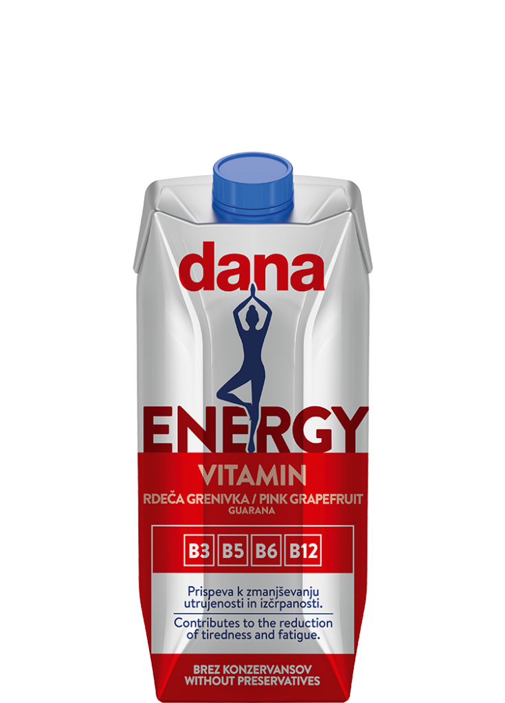 Dana | DANA VITAMIN – ENERGY, rdeča grenivka, guarana, B3, B5, B6, B12